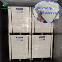 China 315gsm 320gsm PET Coated Foodgrade Board For Food Containers 102 x 72cm for sale
