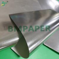 China 68gsm 70gsm Waterproof Silver Metalized Wet Strength Paper For Beer Label 70cm for sale