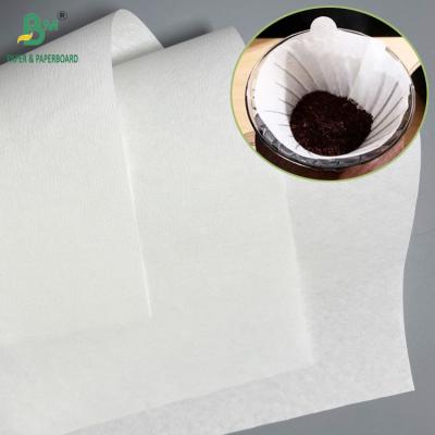 China 50gsm Virgin Wood Pulp White Coffee Filter Paper For Coffee Basket Filters for sale