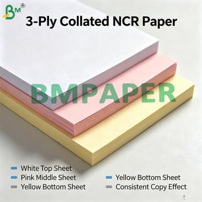 China 60gsm 65gsm Pre - Collated Carbonless Paper Multiple Parts & Colors A4 Size for sale
