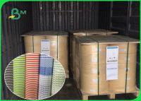 China Biodegradable Food Grade Printed Straw Paper Roll Stripe Color / Customized Color for sale
