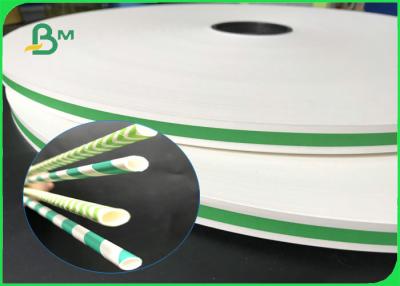 China 14mm 15mm 60gsm 120gsm Printable Straw Roll , 100% FDA Food Grade Kraft paper for sale