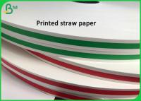 China Smooth Surface 60g 80g 120g Food Grade Paper Roll / Colored Straw Paper With Custom Size for sale