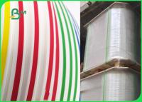 China 14mm 15mm Food Safe Ink Printable Straw Paper Roll Fully Compostable 60gsm for sale