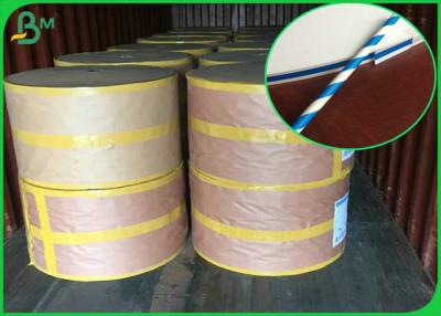 China Nature Virgin Material Grade Paper Roll , Size Customized Printable Straw Paper for sale