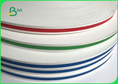 China 14mm 15mm 60gsm 120gsm Waterproof Straw Paper Roll For Striped Drinking straws for sale