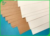 China 30G 40G Virgin Pulp White & Natural Kraft Paper Roll With 640mm 790mm Width for sale