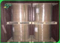 China 160gsm+10gsm PE Coated Paper , Greaseproof Brown Paper Roll For Food Packages for sale