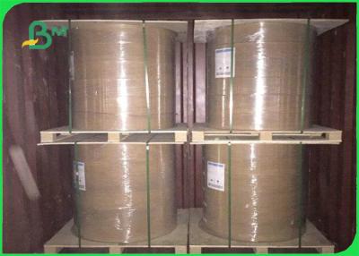 China 160gsm+10gsm PE Coated Paper , Greaseproof Brown Paper Roll For Food Packages for sale