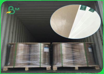 China Food Grade 160gsm + 10gsm PE Single Coated Kraft Paper Roll For Food Packages for sale