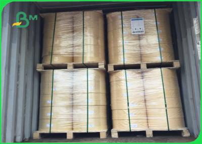 China Food Grade 60g Brown Straw Paper Rolls For Straw Drinking Paper for sale