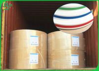 China Eco - Friendly 13.5mm 14mm 15mm 60gsm 120gsm Straw Paper Roll For Harmless Straws for sale