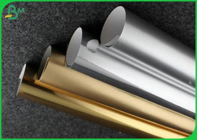 China 250GSM Laser Gold And Silver Paper Sheet For Making High - End Cosmetic Packaging Box for sale