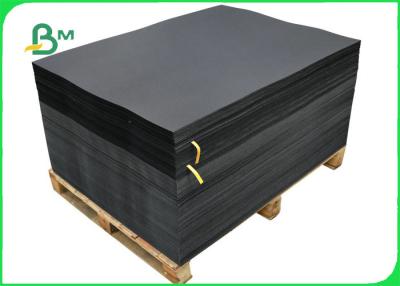 China 100% Wood Pulp Hard Stiffness Black Chipboard Sheet 250gsm 300gsm for sale