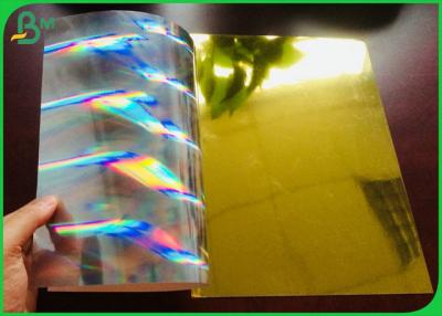 China 275GSM Laser Gold And Silver Paper Sheet For Making Store Decoration Material for sale