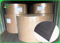 China SGS FDA Certified 350gsm 400gsm Black Cardboard For Notebook Covers for sale