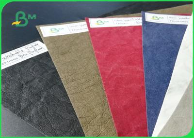 China Eco - Feiendly Natural Fiber Pulp Washable Kraft Paper Colorfol For DIY Carry - On Bags for sale