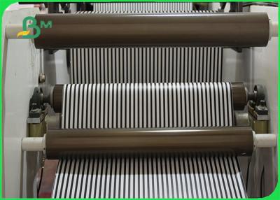 China 60gsm 120gsm Food Grade Ink Yellow Printed Straw Paper Roll Slitted 14mm 15mm for sale