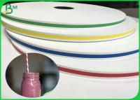 China FDA Certificate 13.7mm 14mm 15mm 60gsm 120gsm Printed Straw Paper For Straws for sale
