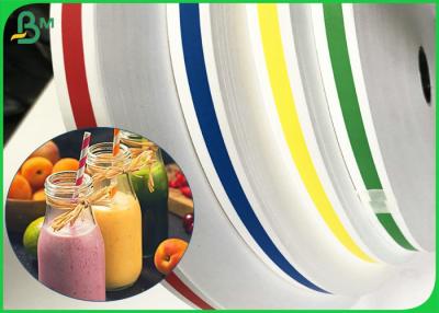 China 60gsm 120gsm Biodegradable Printed Straw Paper For Strip Straws for sale