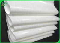 China Grade AA 40gsm 50gsm 60gsm+10g PE Coated White Kraft Paper Roll For Packing for sale