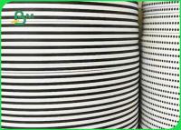 China 100% Compostable Disposable 60gsm Striped Straw Paper For Bars for sale