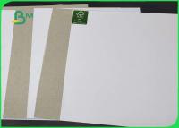 China Great Stiffiness Grey Back White Side Clay Coated Paper Offset Printing In Rolls for sale