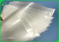 China Virgin Wood Pulp 40gsm 50gsm 60gsm+10g PE Coated Paper Roll For Food Packages for sale