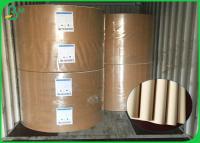 China Eco - Friendly Recycled Pulp 70gsm 80gsm Brown Kraft Liner Paper For Grocery Bags for sale
