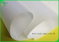 China Food Grade PE Coated White Kraft Paper For Packing Bread Or Hot Fast Food for sale