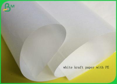 China Food Grade PE Coated White Kraft Paper For Packing Bread Or Hot Fast Food for sale