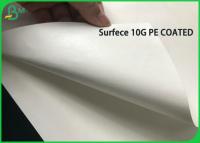 China 10G PE Coated 80G White Kraft Paper Coils For Making Disposable Takeaway Bag for sale
