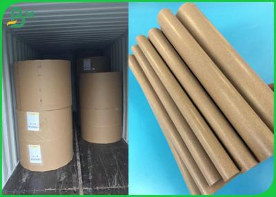 China Brown Color 50GSM PE Material Coated Paper For Wrapping The Coffee Cup Or Bread for sale