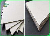 China 800GSM Recycled Pulp Chipboard Uncoated All Grey With ISO For Binder Cover for sale