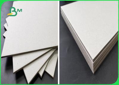 China 800GSM Recycled Pulp Chipboard Uncoated All Grey With ISO For Binder Cover for sale