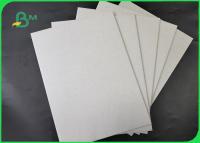 China 800GSM Recycled Pulp Chipboard Uncoated All Grey With ISO For Binder Cover for sale