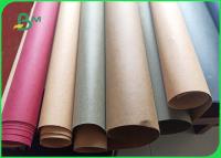 China Natural Fiber Pulp Beautiful Appearance 0.3mm Washable Kraft Paper In Roll for sale