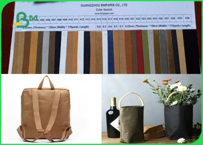 China 0.8mm Tough Stiff Wear Resistant Colorful Washable Kraft Paper For Bag for sale