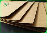 China Unbleached Natural Brown Kraft Liner Board 350gsm 70 X 100cm In Sheet for sale