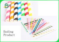 China 60GSM FDA Approved All Yellow Stripe Paper Harmless To Make Straw Paper for sale