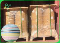 China 60GSM FDA Approved All Yellow Stripe Paper Harmless To Make Straw Paper for sale