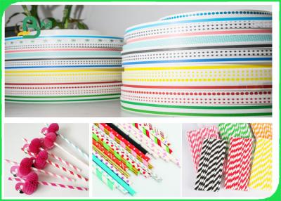 China 60GSM FDA Approved All Yellow Stripe Paper Harmless To Make Straw Paper for sale
