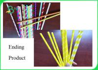 China 14.2MM 13.7 To 600MM Colored Kraft Straw Paper Waterproof For Drinking Milktea for sale