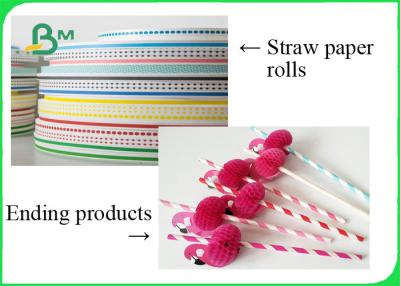China 100% Food Grade Pink Straw Paper Rolls 60GSM With FDA Harmless And Innoxious for sale