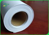 China 40GSM - 100GSM White Color Plotter Paper / CAD Paper In Rolls For Drawing Board for sale