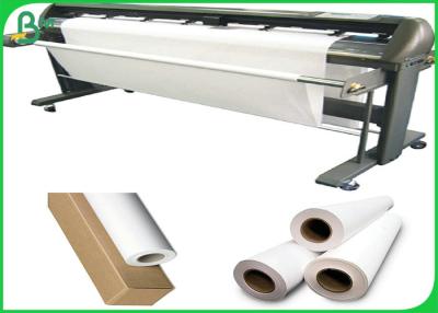 China Good Strength 80gsm White Inkjet Plotter Paper Roll For Garment Cutting System for sale
