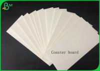 China 1.4mm 100% Virgin Pulp White Coaster Board For Making Car Air Fresher Or Coaster for sale