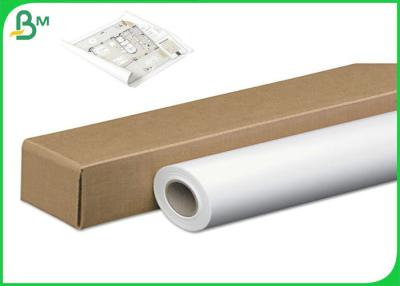 China 36inch * 50m 80gsm Inkjet CAD Plotter Paper Roll For Engineering Drawing for sale