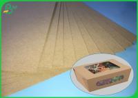 China 70 * 100cm 200gsm - 400gsm ISO SGS Brown Kraft Board For Making Boxes for sale