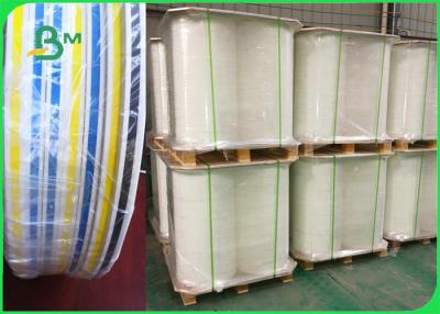 China FDA Ink Striped Straw Paper 100% Chemical Free Recyclable 60gsm 120gsm for sale